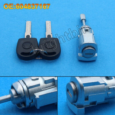 Fit VW Polo MK4 9N 2002-2008 Front Left Car Door Lock Barrel & 2 Keys ...