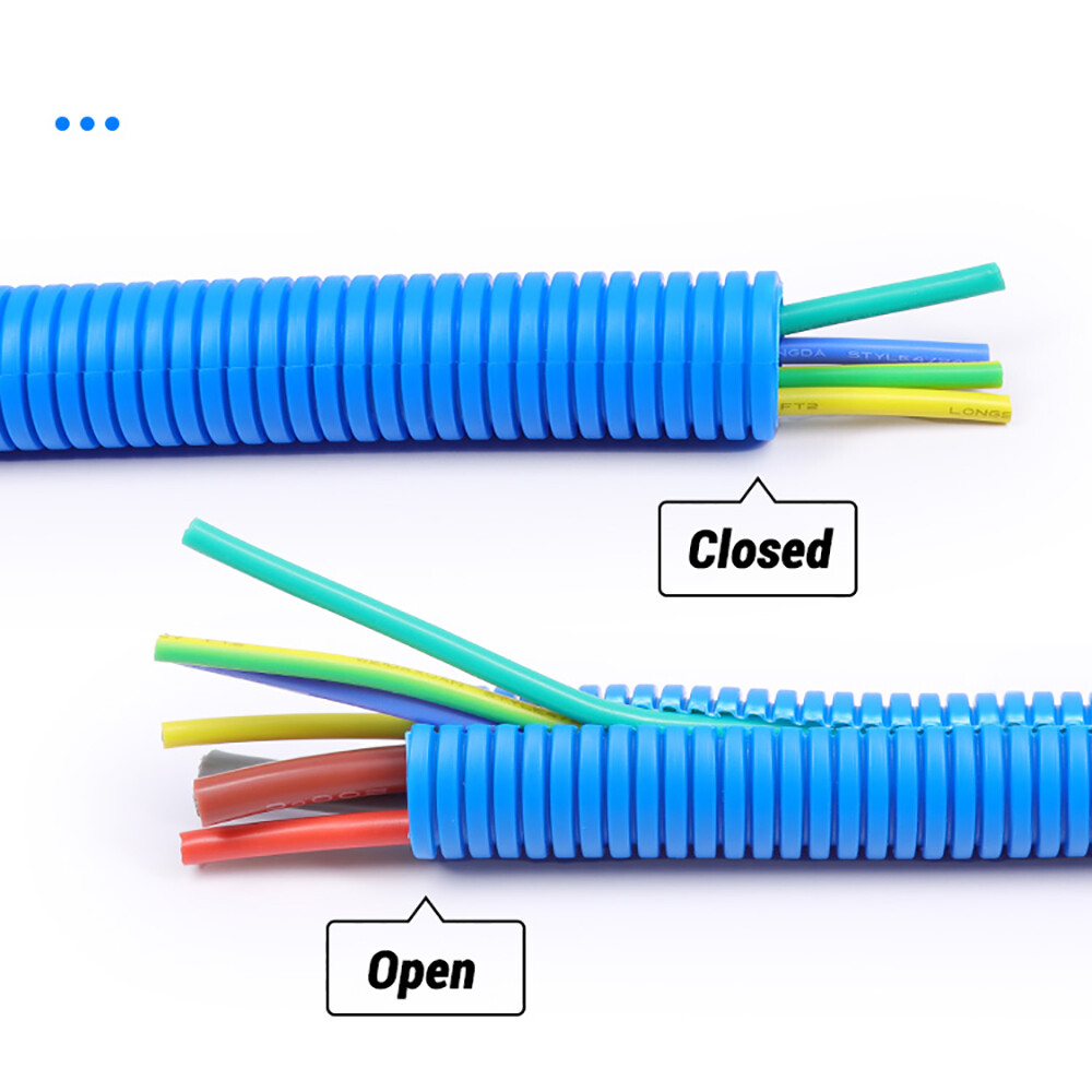 Conduit Spilt Cable Tidy Flexible Tube Convoluted Protection Tubing PP ...