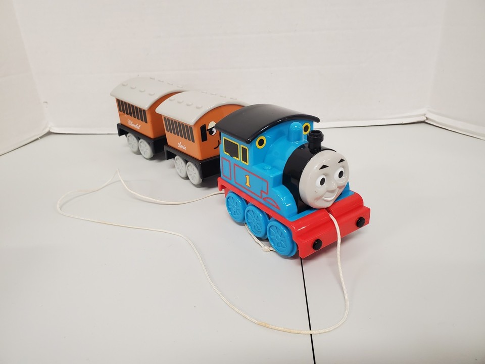 Pull Along String Thomas Tank Engine Clarabel & Annie Tomy 1998 With ...