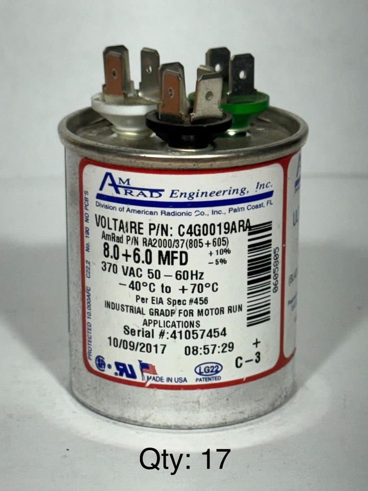 Dual motor run capacitor | eBay