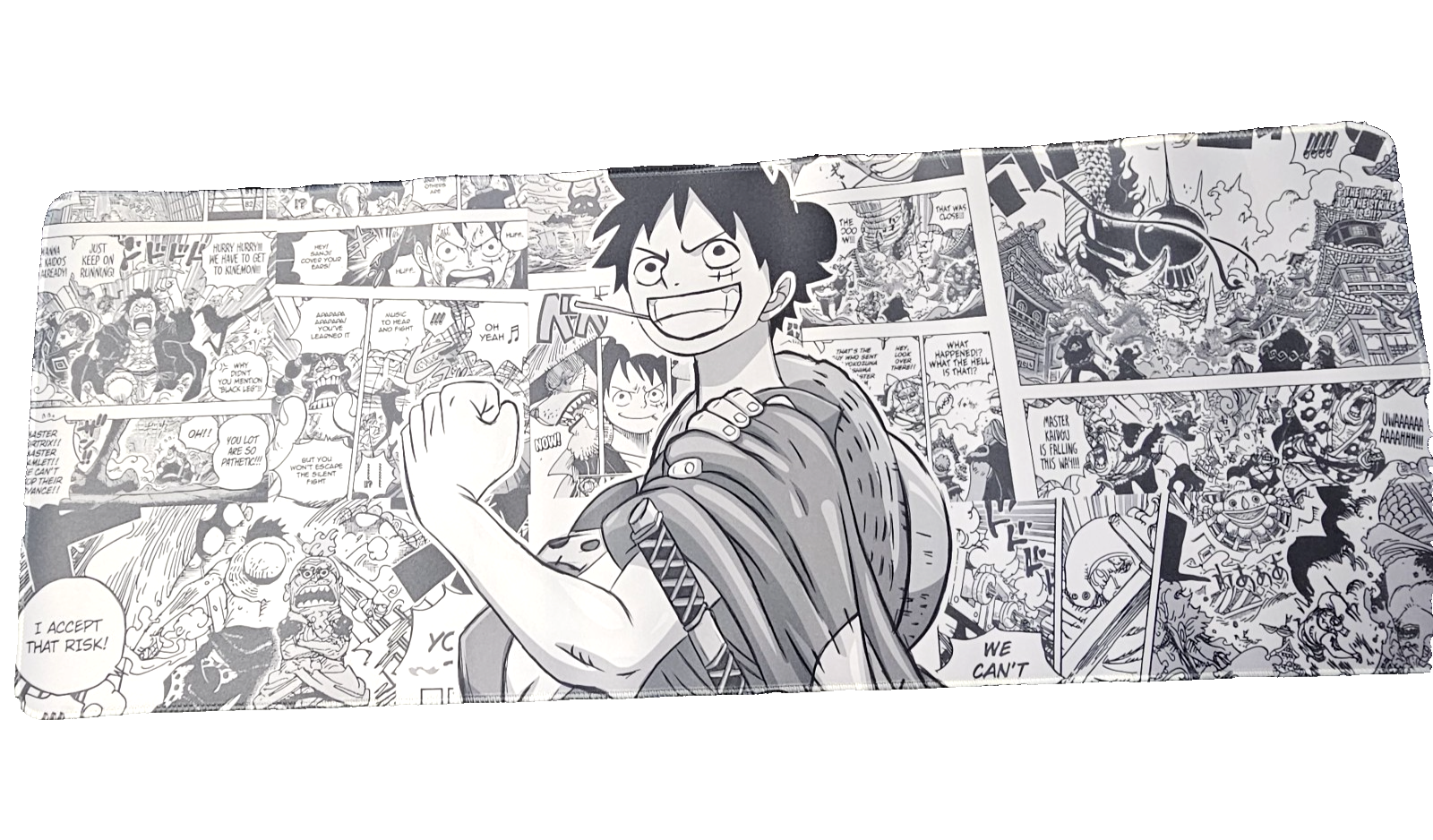 One Piece Luffy Anime Manga 30x12 Gaming Non-Slip Mat Mouse Desk Pad ...
