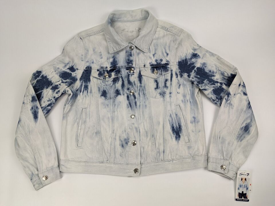 Seven7 Seven 7 Tie Dye Denim Jean Jacket, Women's Medium, NWT $89 | eBay