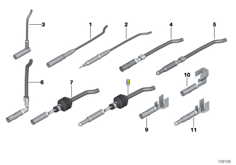 BMW Wiring Connector Plug Terminal Contact Pin 0007572 61130007572 New ...