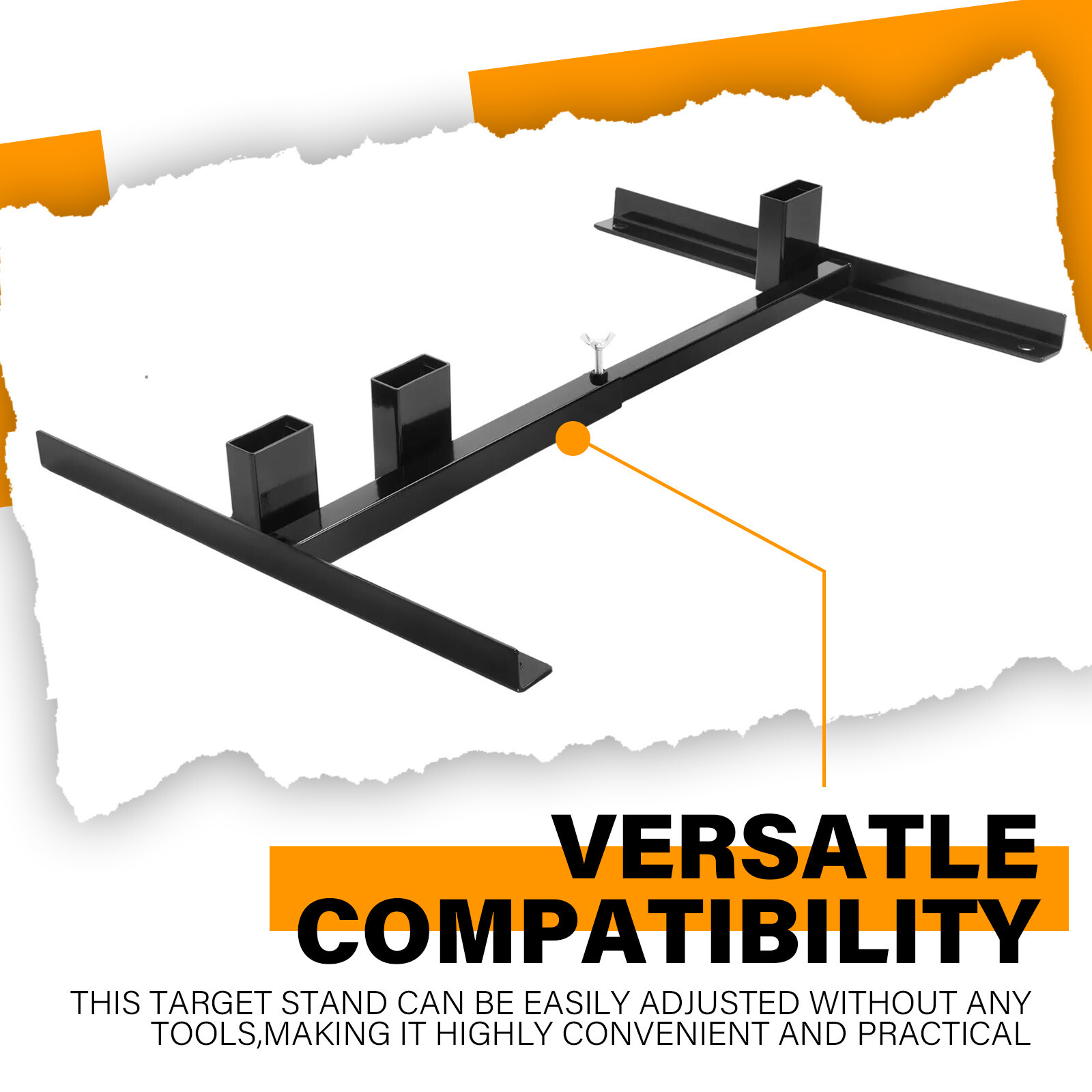 2XSteel Adjustable H Target Stand Base For Paper & Cardboard Shooting ...