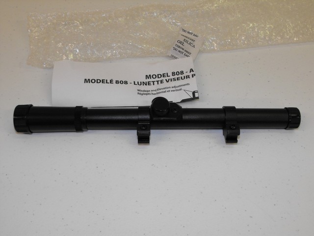 Daisy 808 Metal Body Scope 4x15 Dove Tail Mount Airsoft Gun BB Air ...