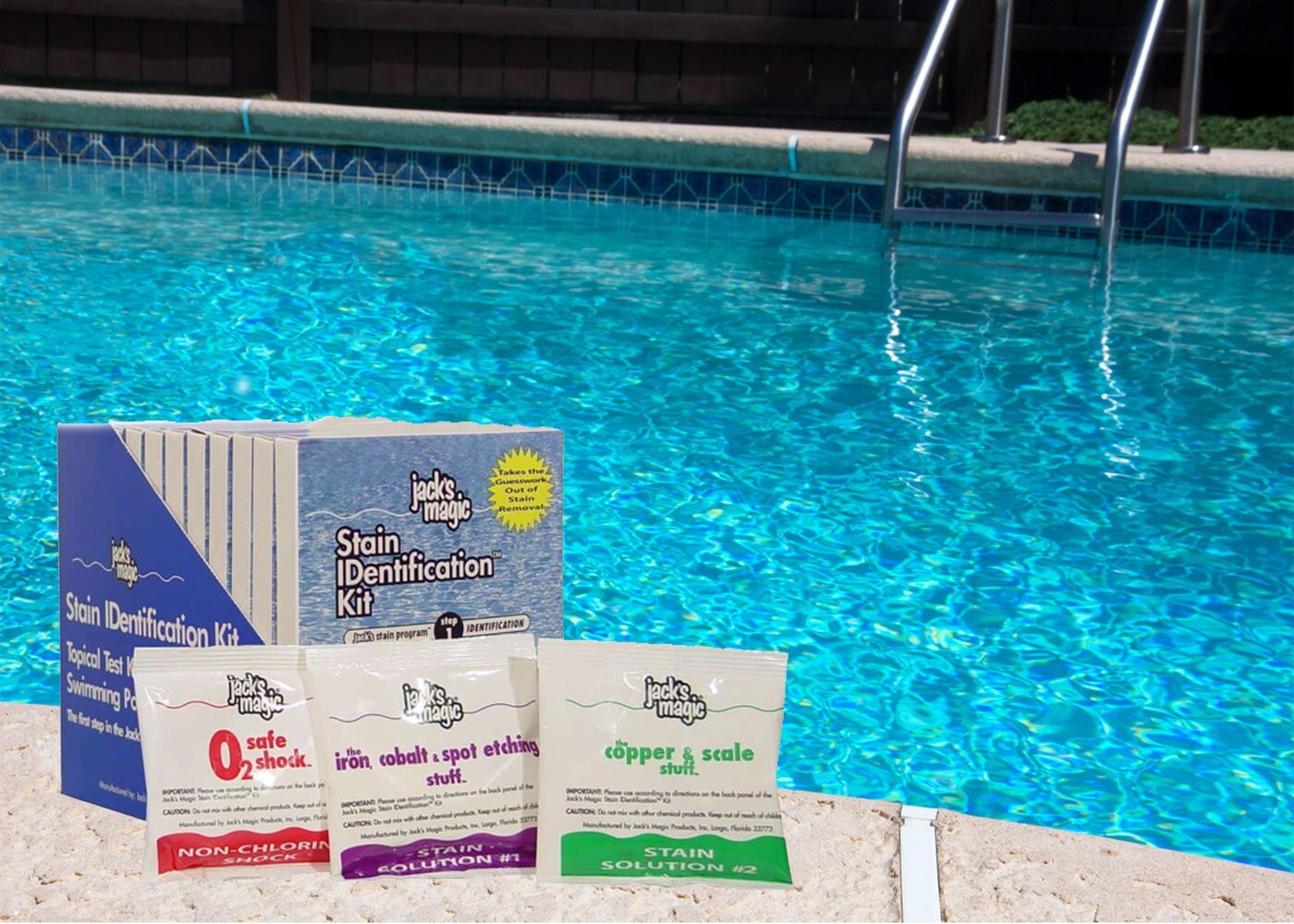 Jack's Magic Swimming Pool Stain Identification Kit -JMSTAINID | eBay