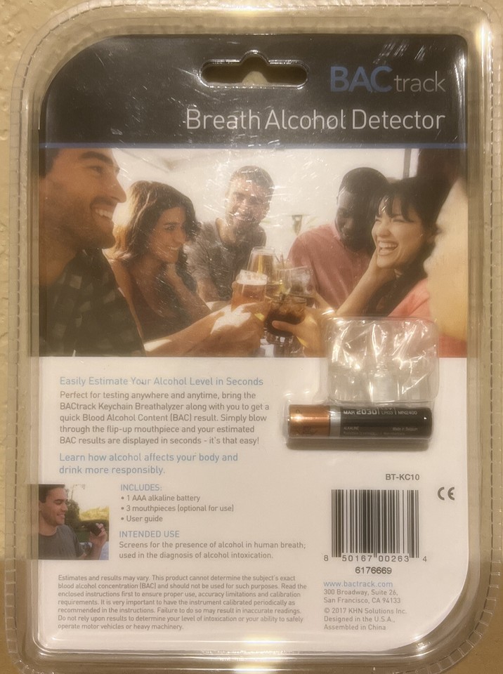 NEW BACtrack Breath Alcohol Detector Portable BT-KC10 SEALED | eBay