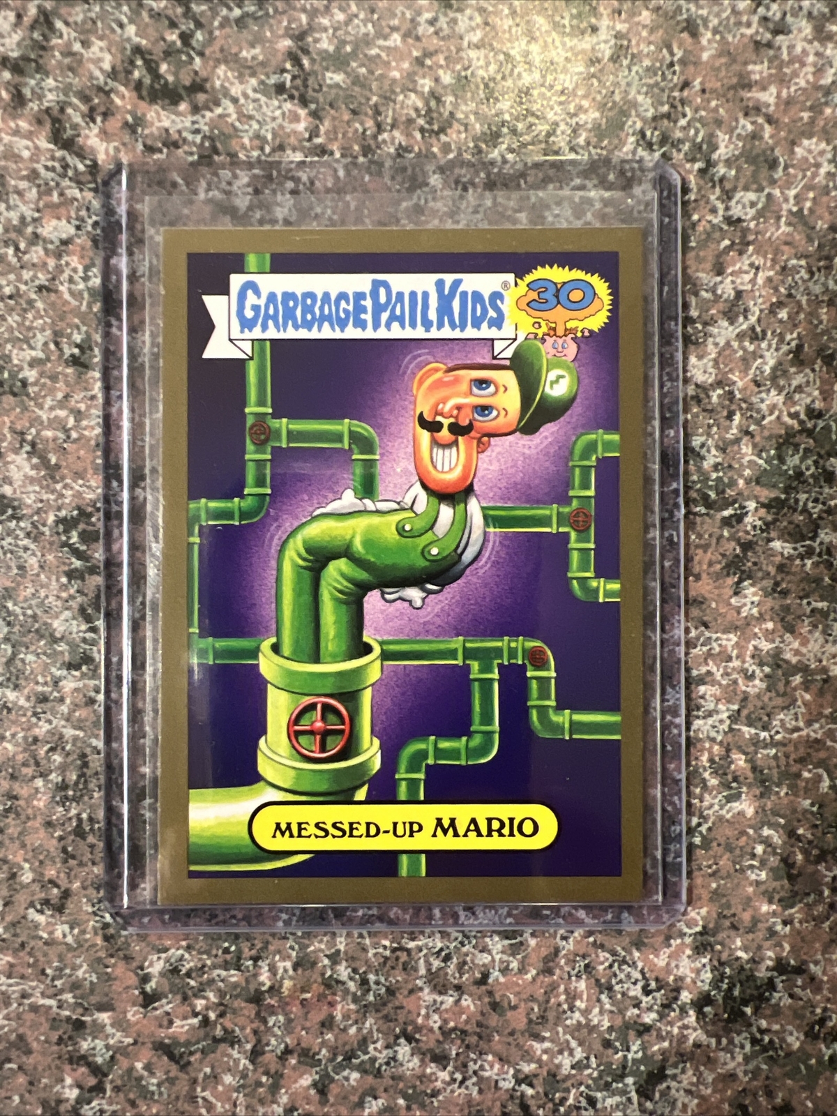 Garbage Pail Kids 30th Anniversary Gold Messed-up Mario | eBay