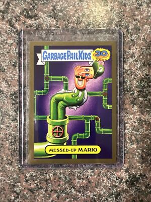 Garbage Pail Kids 30th Anniversary Gold Messed-up Mario | eBay