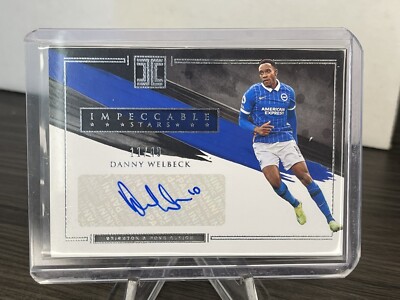 2020-21 DANNY WELBECK 20/25 AUTO PANINI IMPECCABLE PREMIER LEAGUE ...
