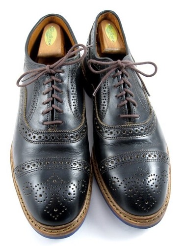 Allen Edmonds "Strandmok" Cap-Toe Oxfords 9 EEE Black USA *WORN ONCE ...