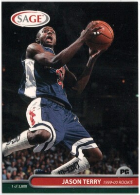 1999 Sage Jason Terry Rookie Card #46 /3800 Hawks | eBay