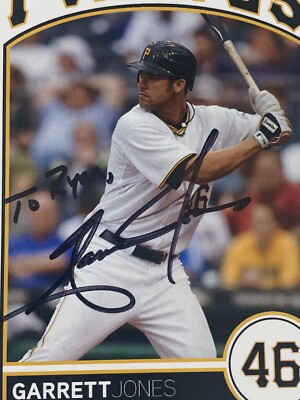 Pittsburgh Pirates Garrett Jones Autographed Card Game Day Give Away ...
