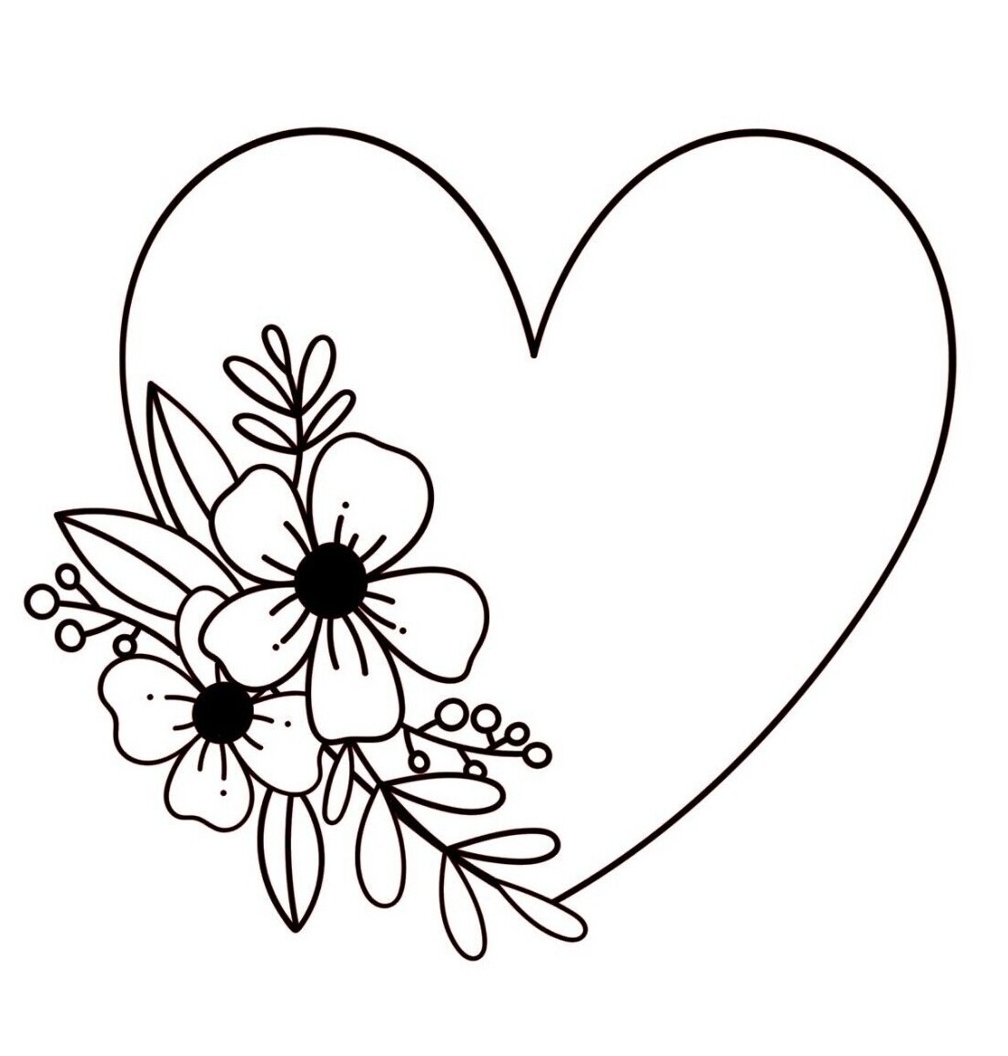 Heart Flowers Love BIG SIZES Reusable Stencil Art Wedding Celebration ...