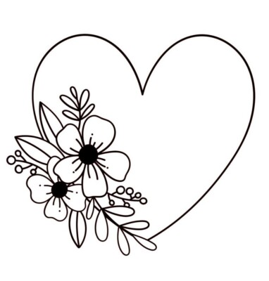 Heart Flowers Love BIG SIZES Reusable Stencil Art Wedding Celebration ...