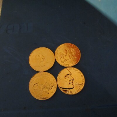 From Ultimate Nickel Set 2005 GOLD BUFFALO NICKEL Rare 24 K GOLD PLATED ...