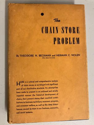 The Chain Store Problem By Beckman & Nolen 1938 1st HC/DJ - Good | eBay