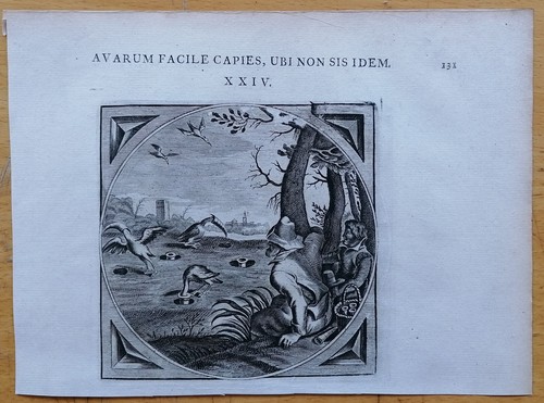 Fowler - Original Engraving Cats Emblem Emblemata - 1700 | eBay