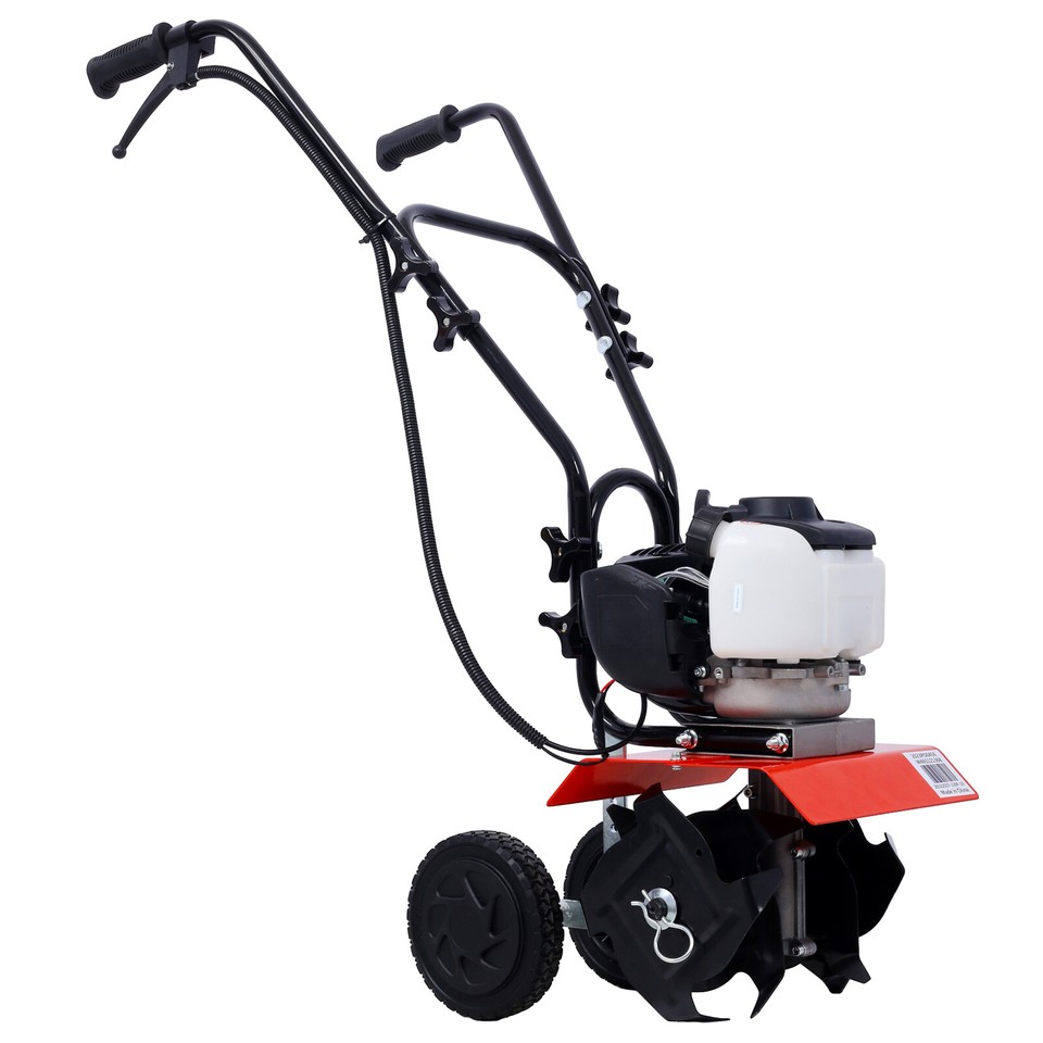 Mini Tiller Cultivator 37.7cc 4-Stroke Viper Engine Gas Powered 9000RPM ...