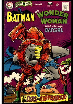 Brave And The Bold #78 FN-/FN (1968) Batman Wonder Woman Batgirl 1st ...