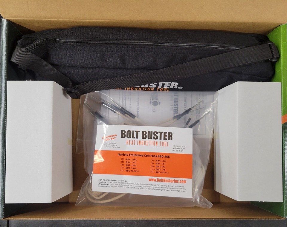 Bolt Buster 1800 Heat Induction Tool with Coil Kit BB2X-ACC with Flat ...