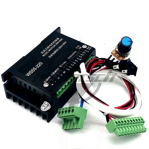 1PC WS55-180 DC 20-50V 10A CNC Brushless Spindle BLDC Motor Driver ...