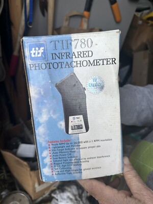 TIF 780 DIGITAL INFRARED PHOTO TACHOMETER WITH CARRYING CASE TESTED ...