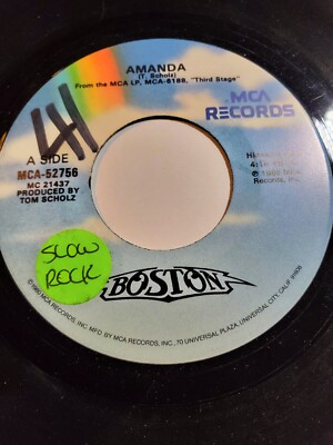BOSTON - AMANDA 7" VINYL 45RPM VG F170 | eBay