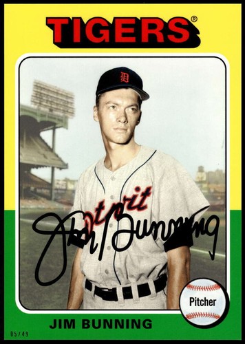 Jim Bunning 2019 Topps Archives 5x7 #127 5/49 Tigers | eBay