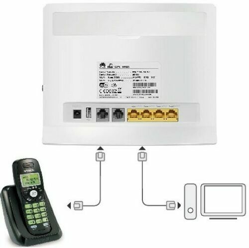 HUAWEI B593s-22 4G LTE CPE 150Mbps WI-FI ROUTER (SCHEDA SIM) Con ...