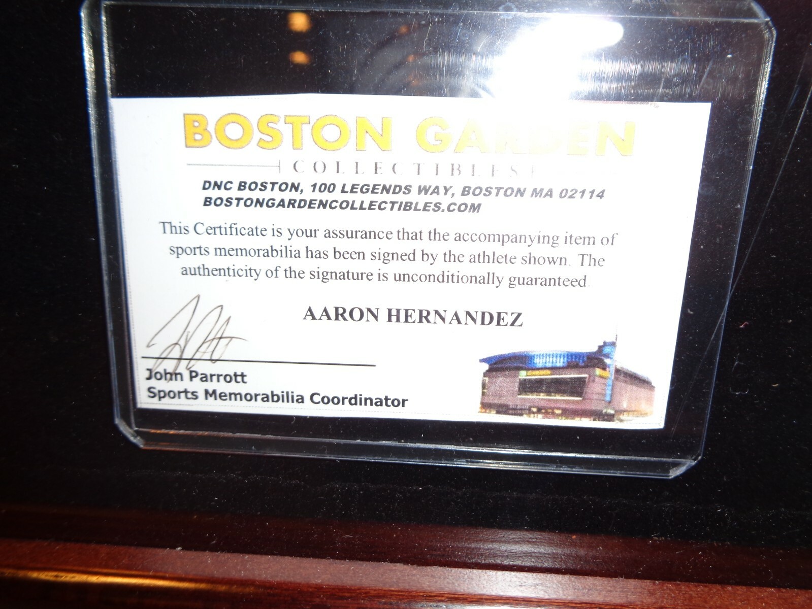 AARON HERNANDEZ Autographed Signed Framed Jersey Authentic New England ...