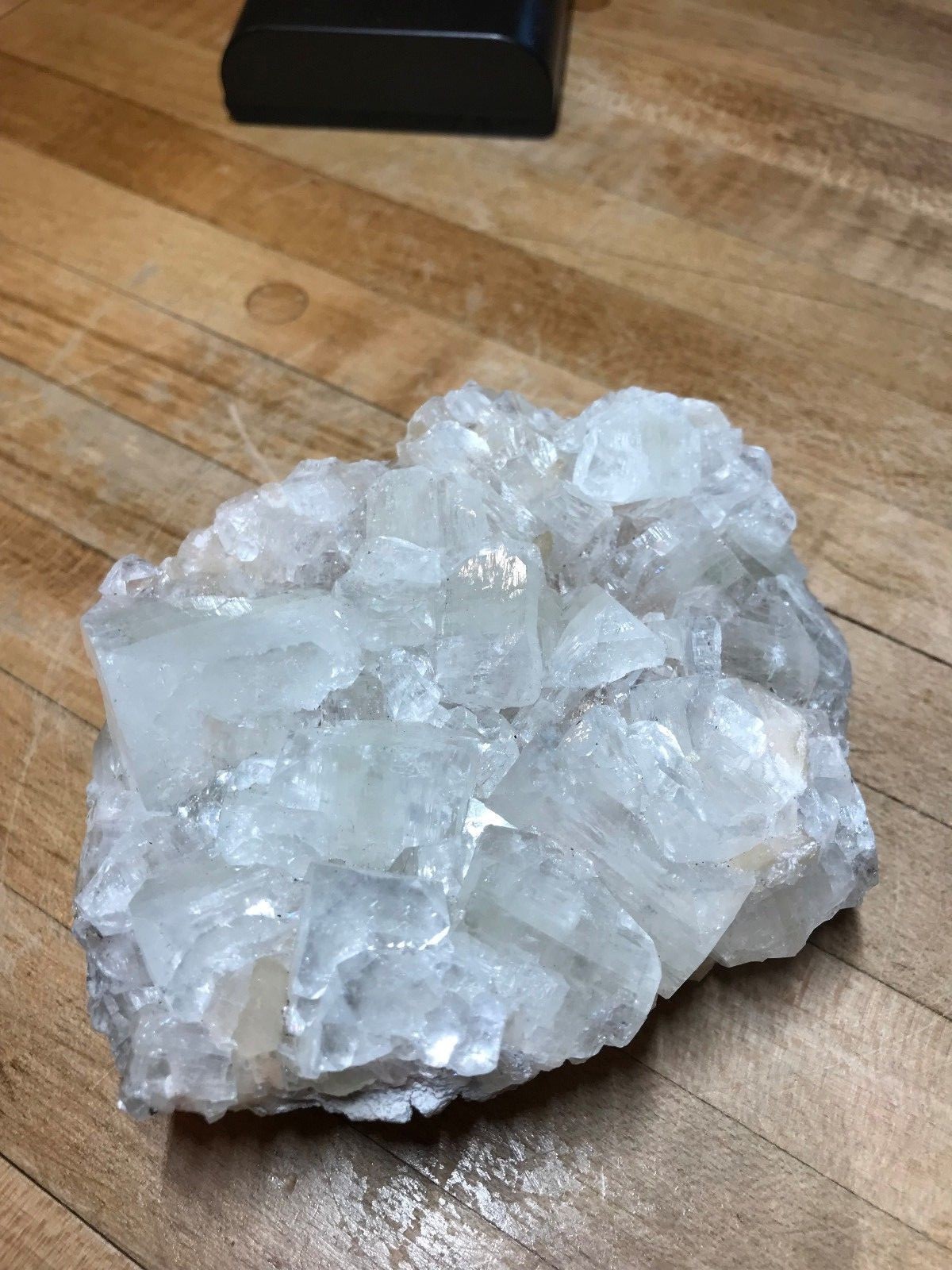 Apophyllite Crystal Mineral Gemstone With Stilbite Medium Geode ...