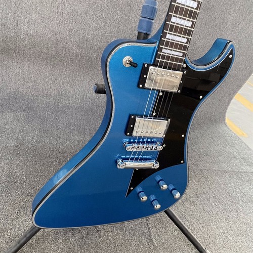 Blue Firebird Electric Guitar Solid Body Mahogany Body in Stock Chrome ...