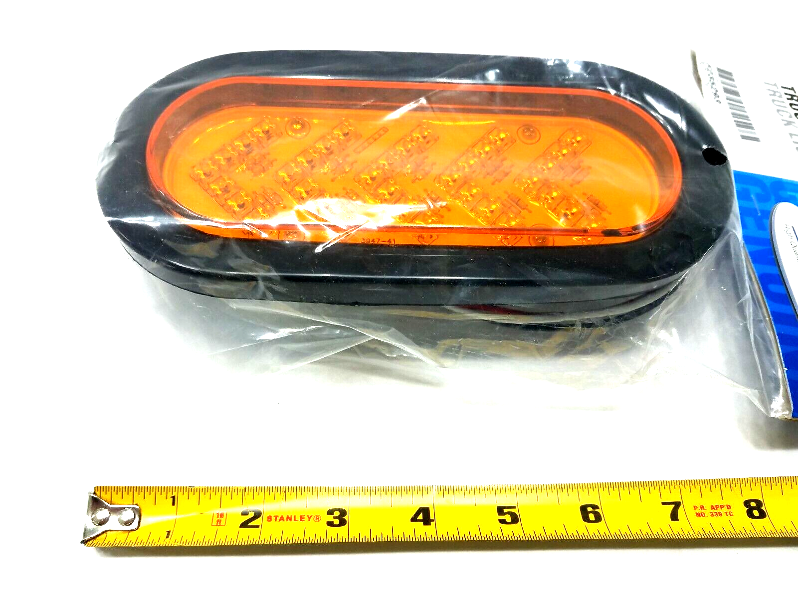 6" Oval Amber Sequential Arrow Mid Turn Light 35 led W/ Grommet ...