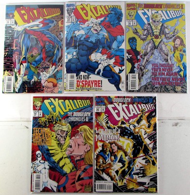 Excalibur Lot 5 #76, 77, 78, 79, 80 1994 Marvel Captain Britain Comics ...