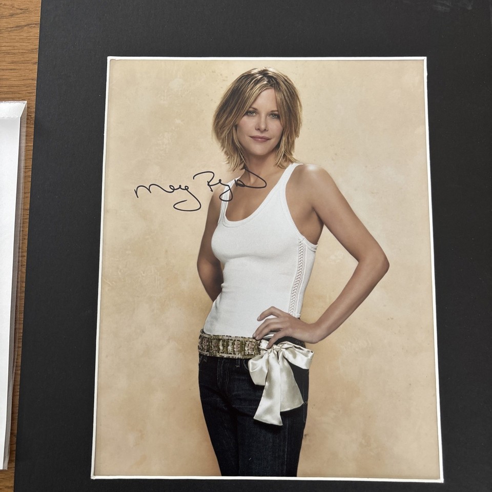 MEG RYAN SIGNED COMES WITH FULL SIGNING DETAILS AUTHENTIC REGISTERED ...