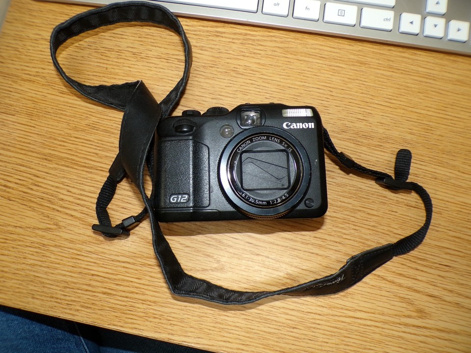 Canon Power Shot G12 Compact CCD Camera 10MP Auto Focus w/ Strap (PARTS ...