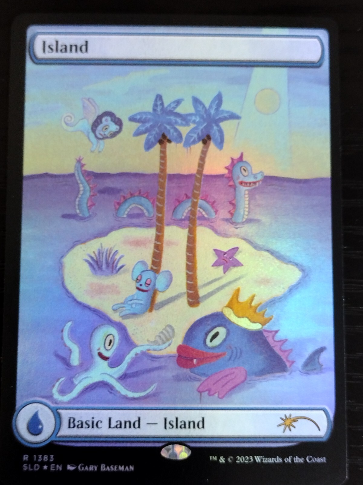 Island 1383 Foil MTG Secret Lair Gary Baseman Magic English NM-Mint | eBay