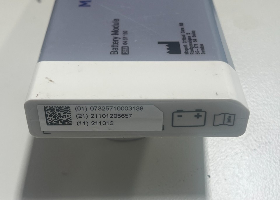 GETINGE SIEMENS MAQUET 6487180 Servo-i Servo-s Battery Module 12V ...