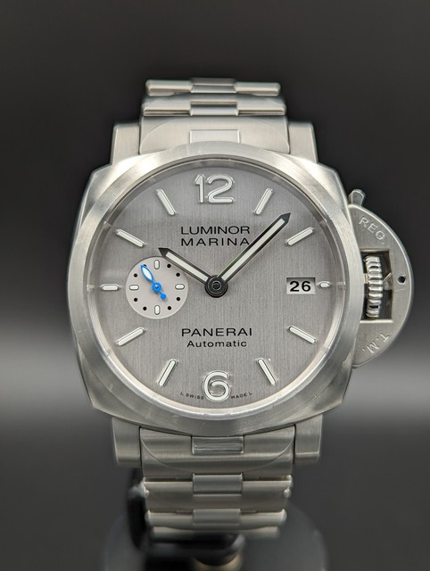 Panerai Luminor Marina Silver Men's Watch - PAM00977 for sale online | eBay