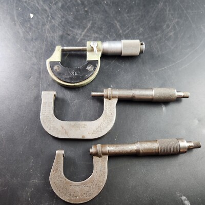 Lot Of 3 Micrometers Vis, Brown And Sharp, Starrett | eBay