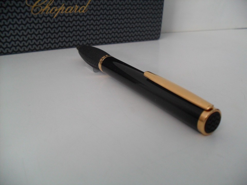 CHOPARD Pen Authentic Chopard Classic Racing Beautiful Gold Plated ...