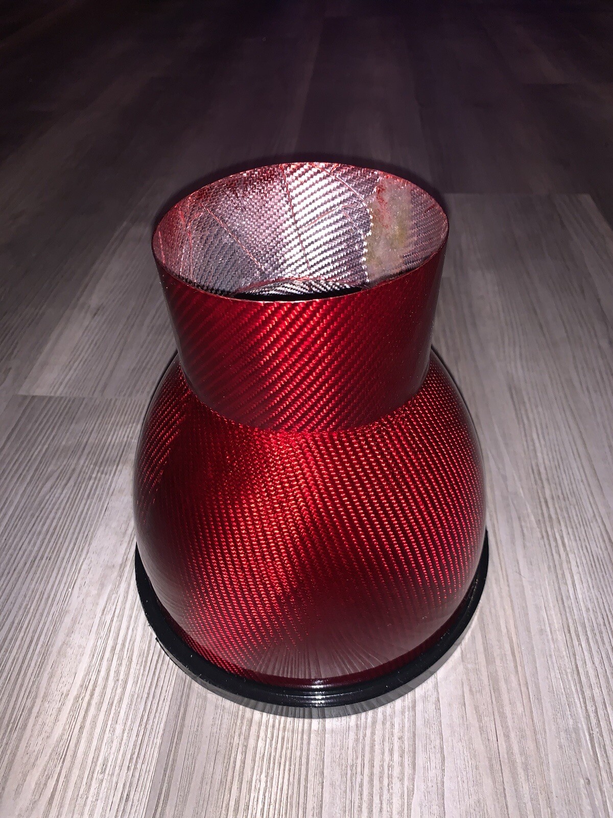 Carbon Fiber Venturi Air Intake Filter. Red Carbon Fiber Weave. | eBay