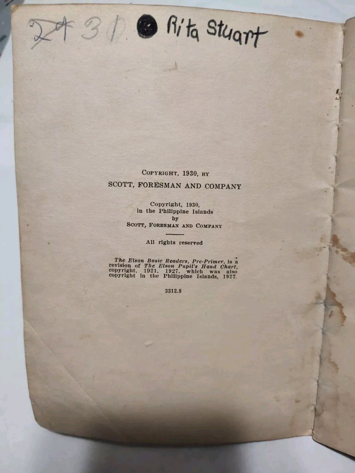 1930 "DICK and JANE" Elson Basic Readers ~ Pre-Primer ~ Elson-Gray. | eBay