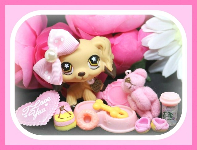 Littlest Pet Shop Chocolate Dipped Cocker Spaniel Dog LPS Figure #575 ...