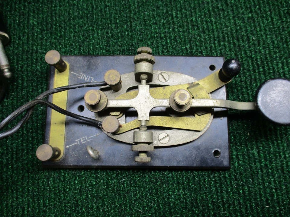 Vintage J-38 Military Telegraph Key Keyer Morse Code WWII Signal Corps ...