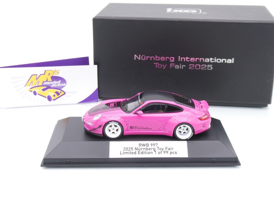 IXO Models # Porsche RWB 997 pink " Nürnberg Toy Fair 2025 " 1:43 Lim ...
