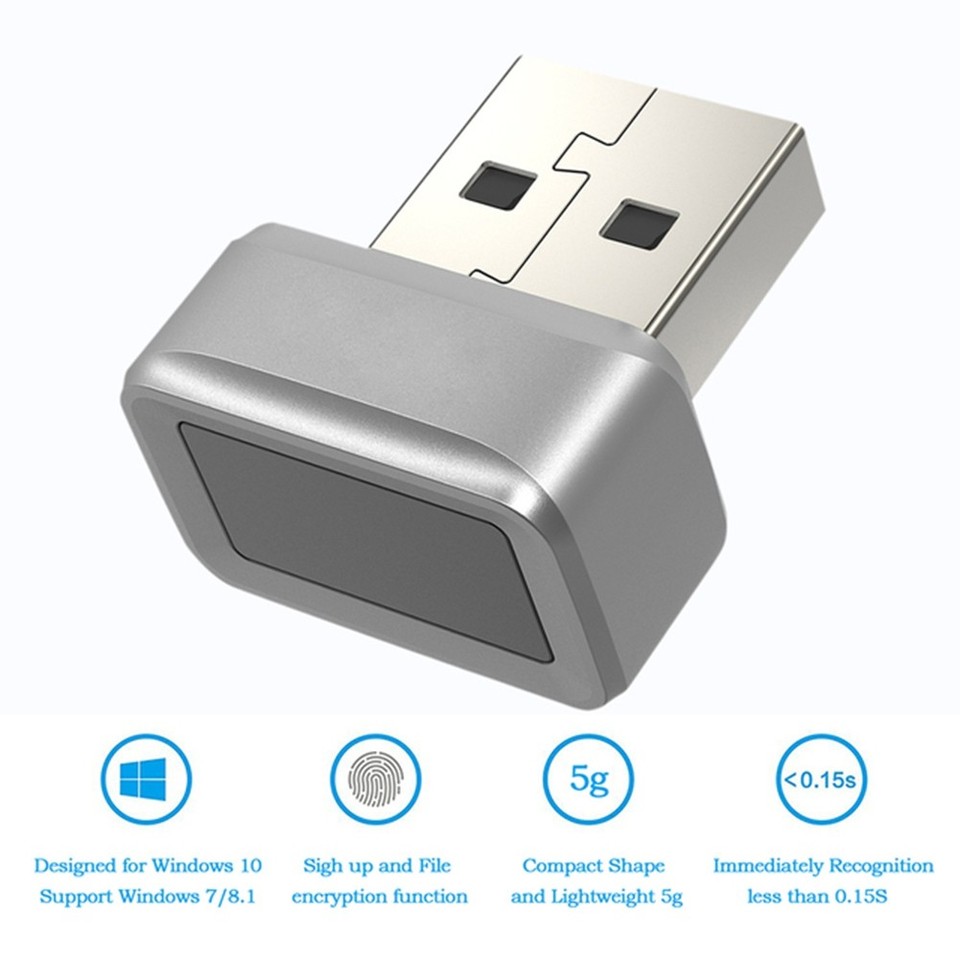 USB Fingerprint Key Reader FIDO U2F Portable Security Key for Hello7007 ...