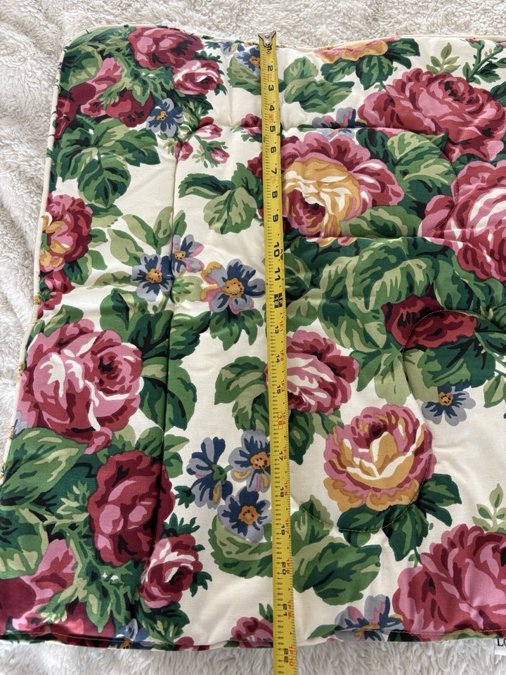 Longaberger Comforter Fabric Sample Sentimental Rose White Vine | eBay