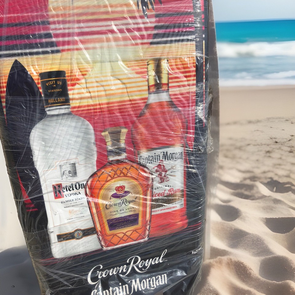 Captain Morgan Display Promotional 6ft Surfboard Crown Royal Kettle One ...
